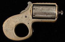 antique firearms: 1830's English pepperbox revolver.